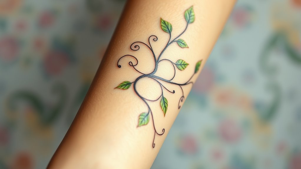 Wrist Vine Tattoo Orangetattooshop